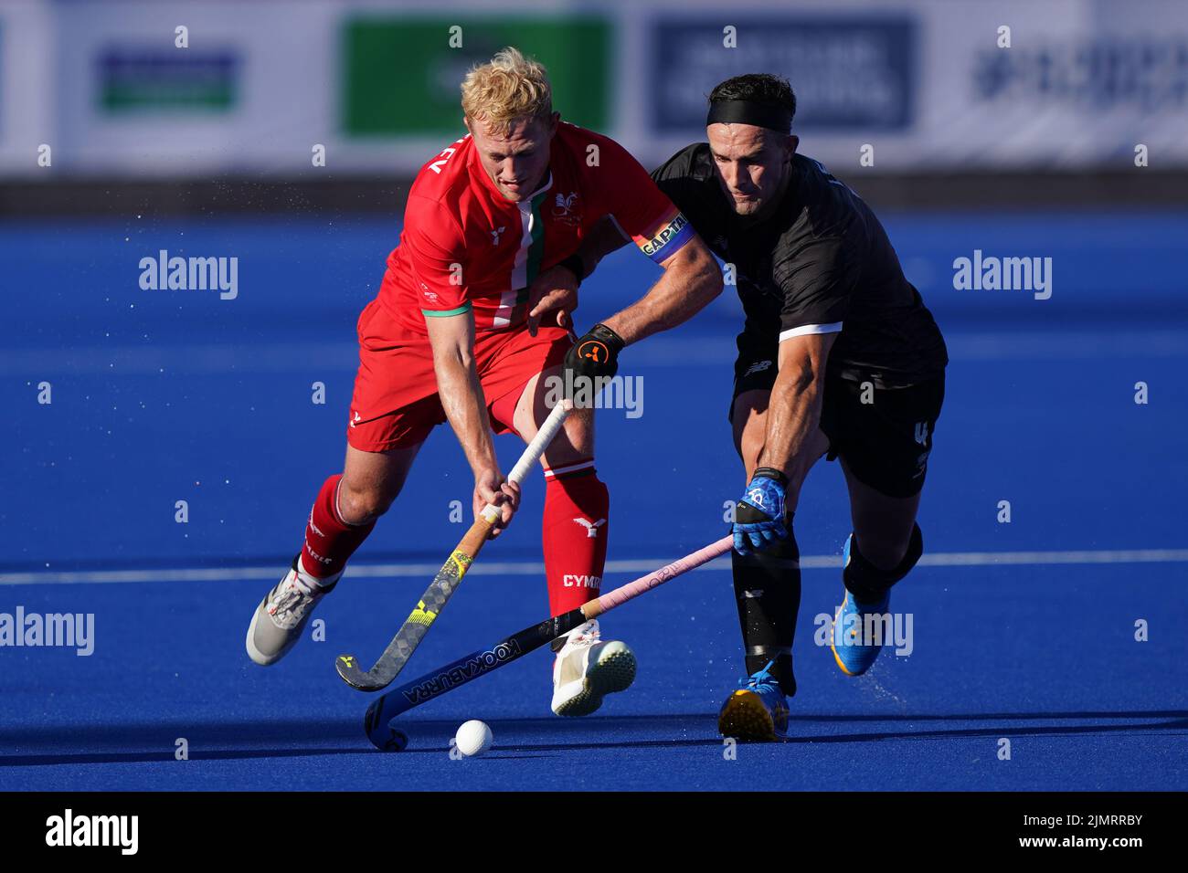 Wales' Rupert Shipperley (left) and New Zealand's Dane Lett in the Men ...