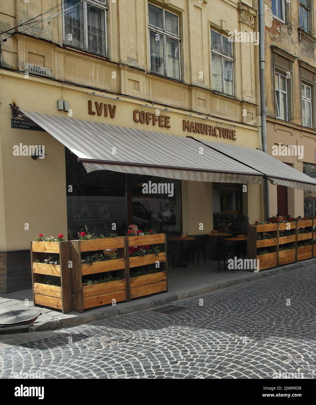 The pretty Ukrainian city of Lviv with its churches and palaces in the ...