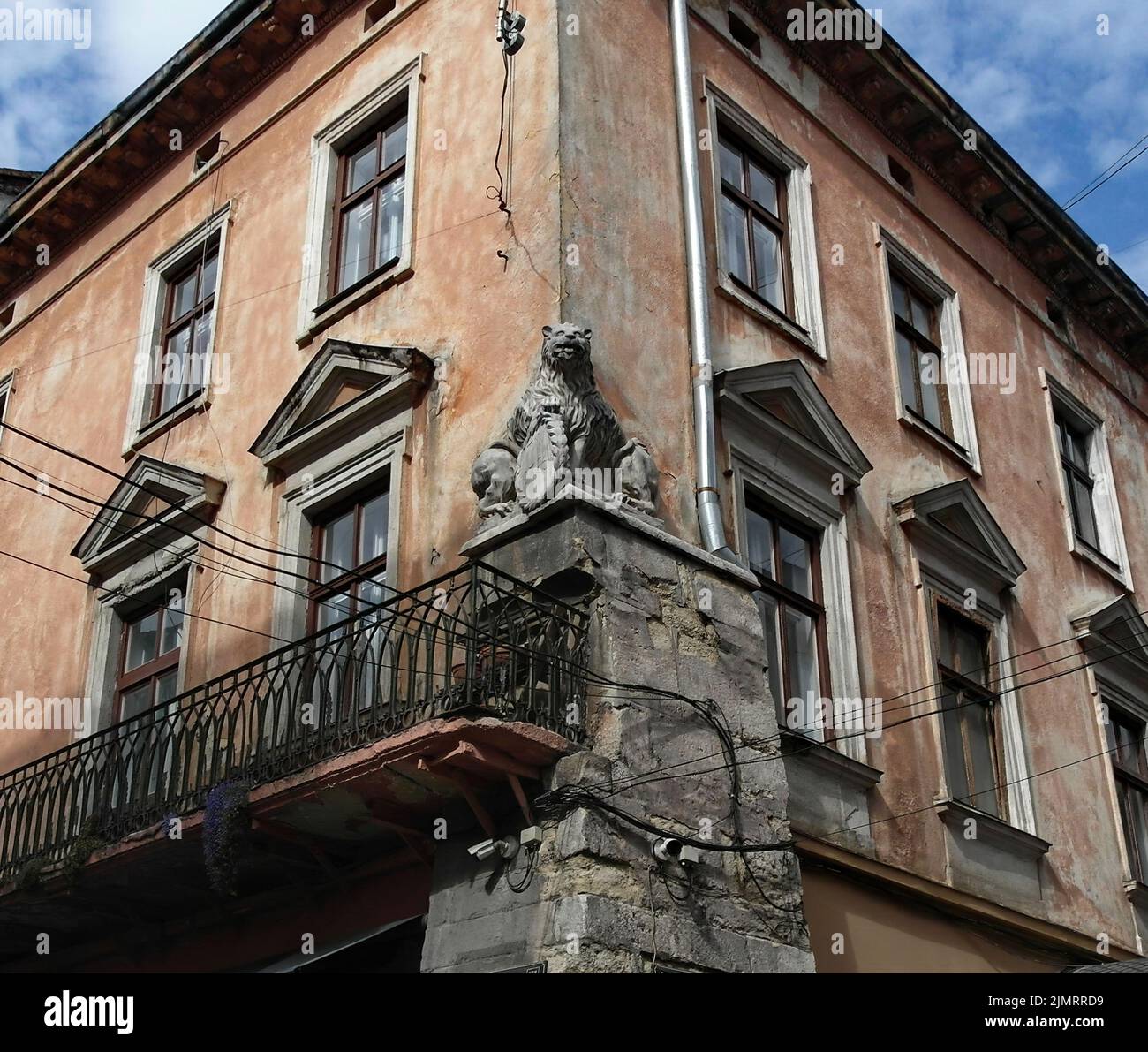 The pretty Ukrainian city of Lviv with its churches and palaces in the ...