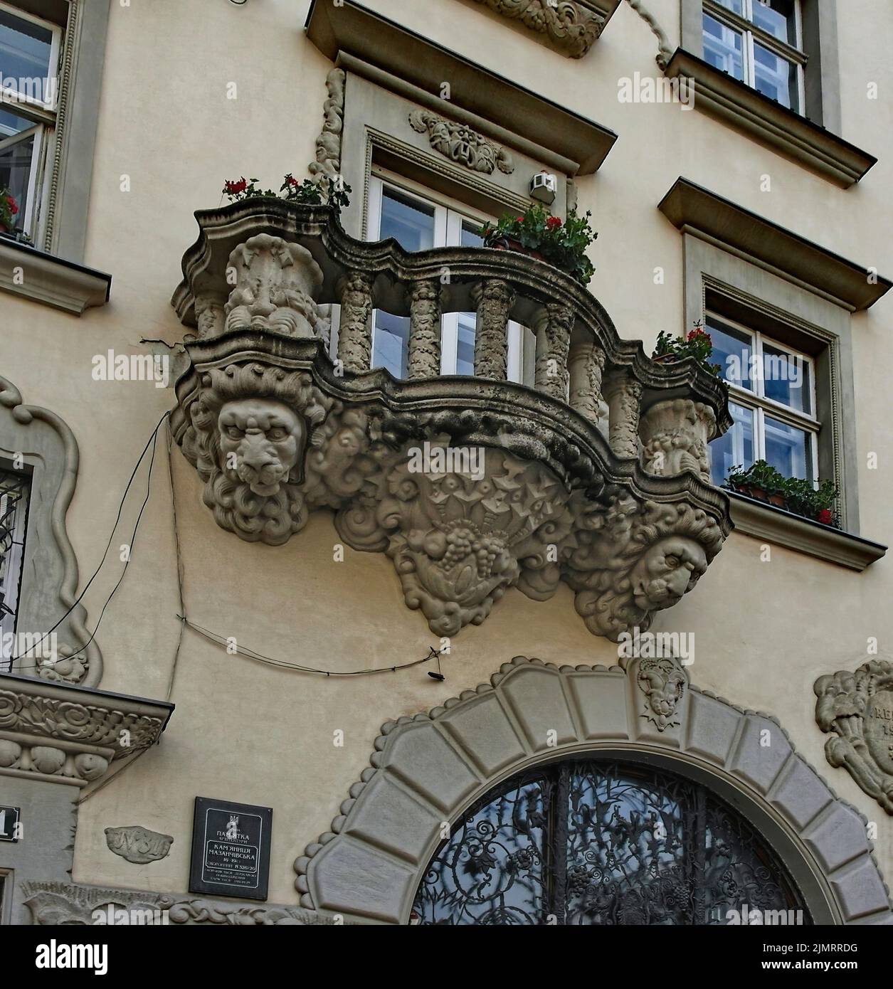 The pretty Ukrainian city of Lviv with its churches and palaces in the ...
