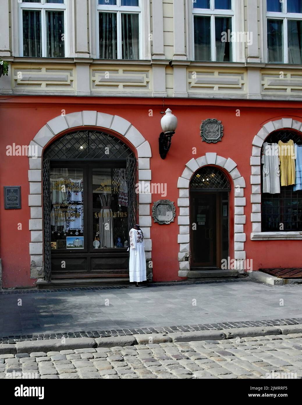 The pretty Ukrainian city of Lviv with its churches and palaces in the ...