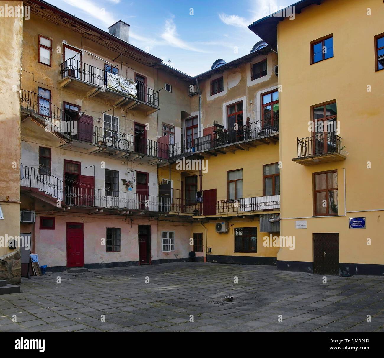 The pretty Ukrainian city of Lviv with its churches and palaces in the ...