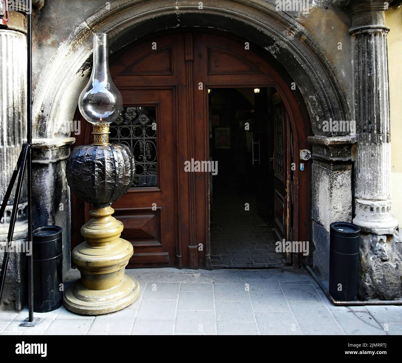 The pretty Ukrainian city of Lviv with its churches and palaces in the ...