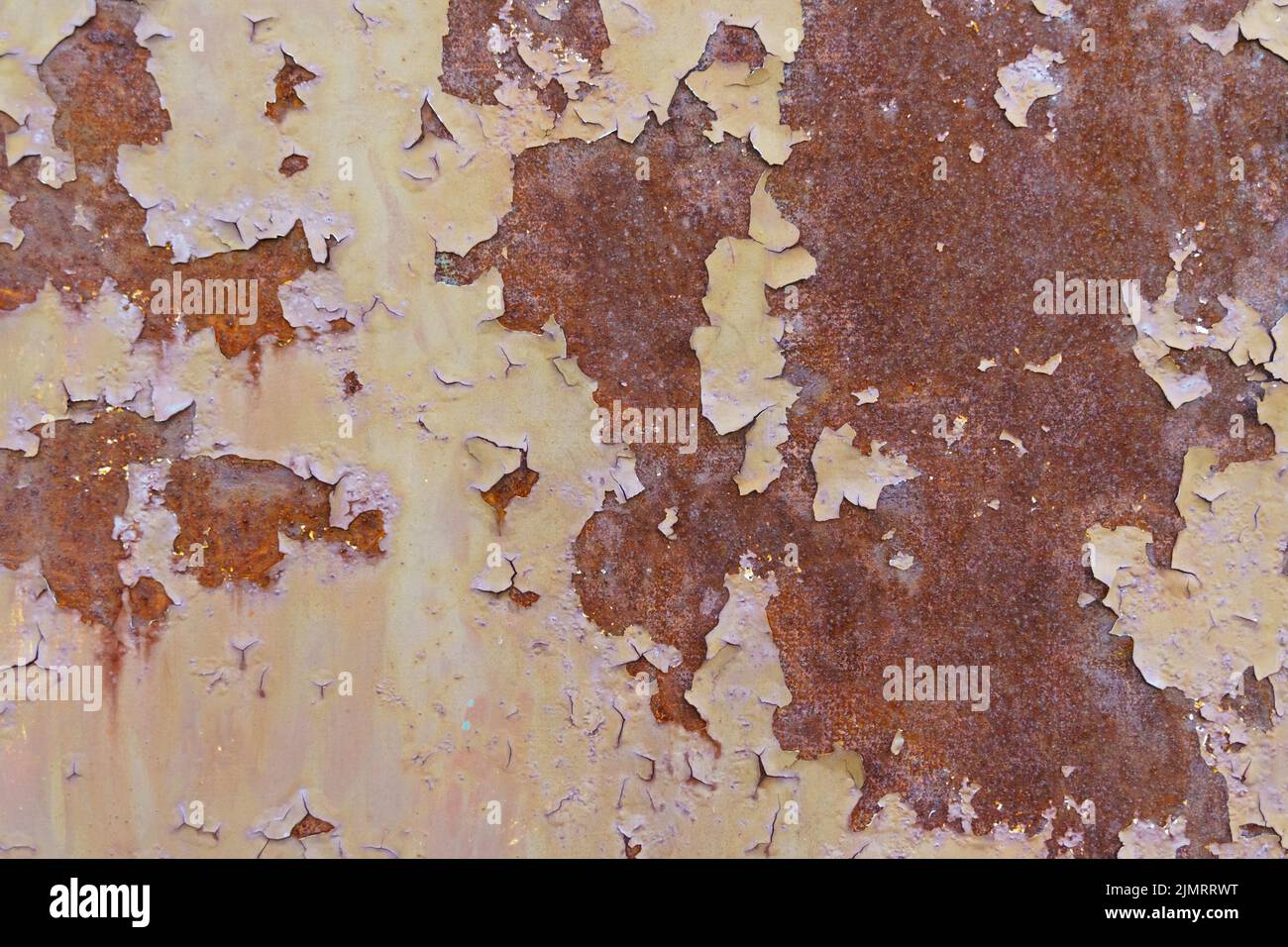 Dark worn rusty metal background, swollen paint. Textures and ...