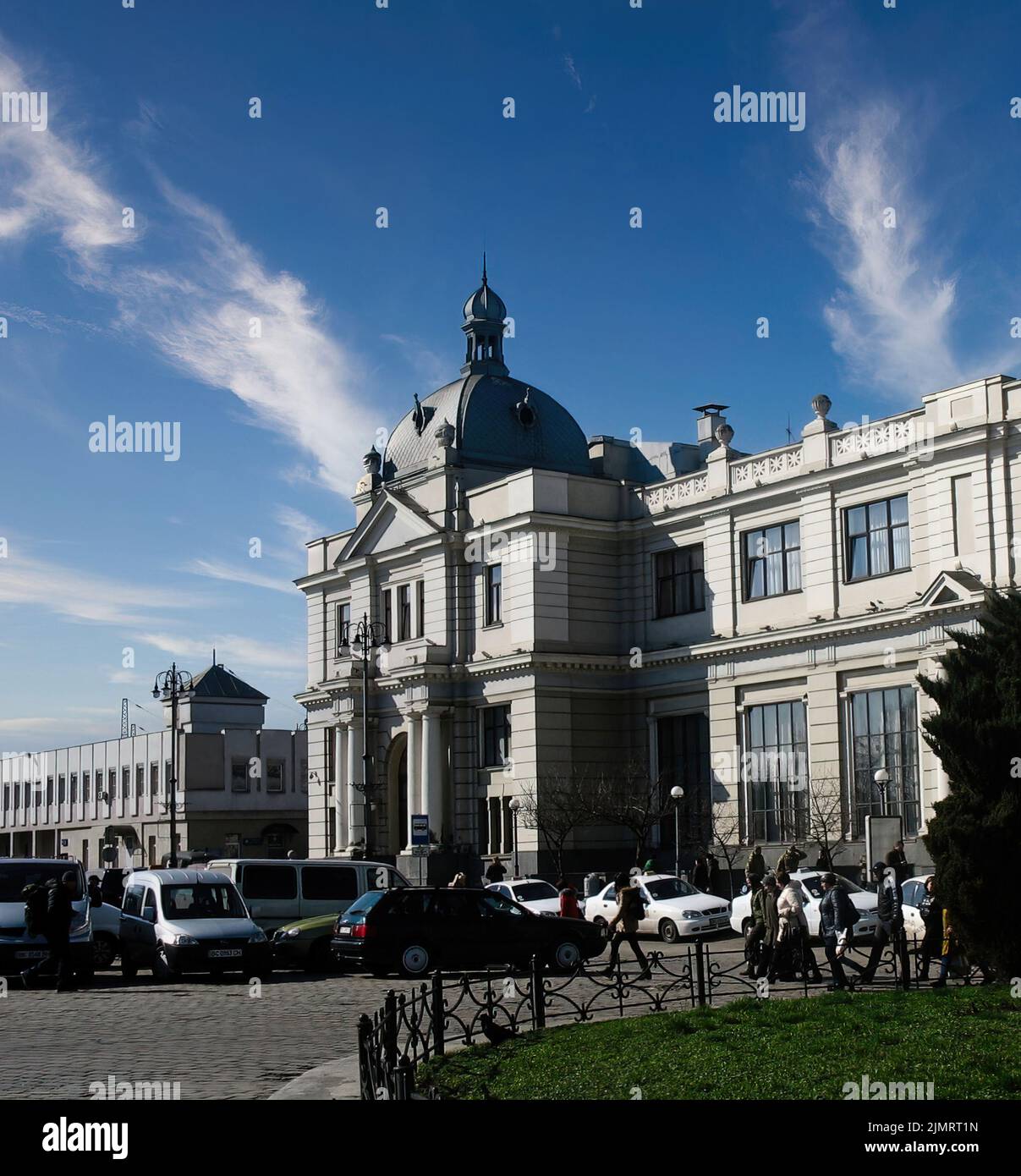 The pretty Ukrainian city of Lviv with its churches and palaces in the ...