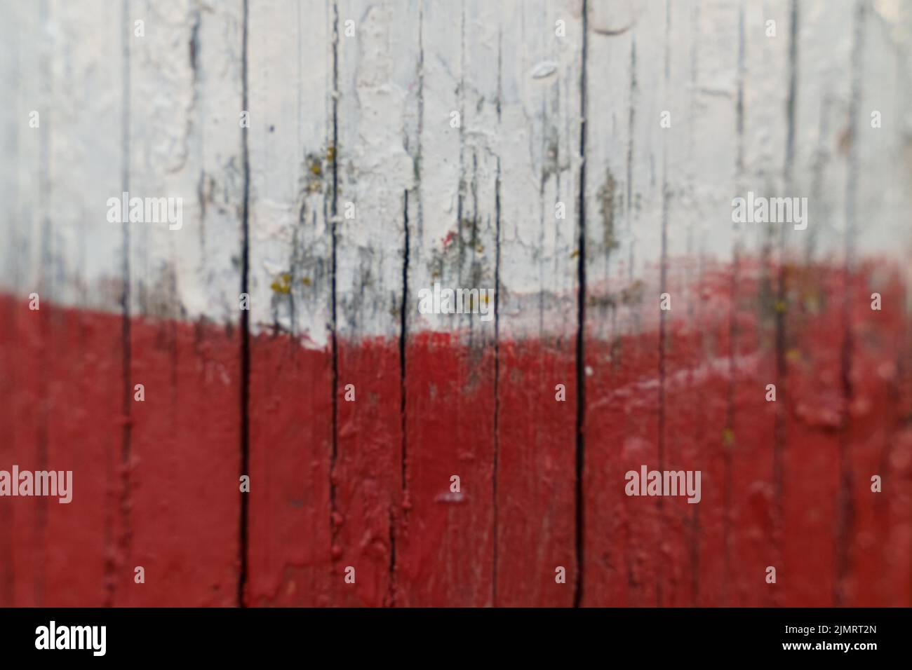 Poland flag on an old painted wooden surface. Texture and backgrounds ...