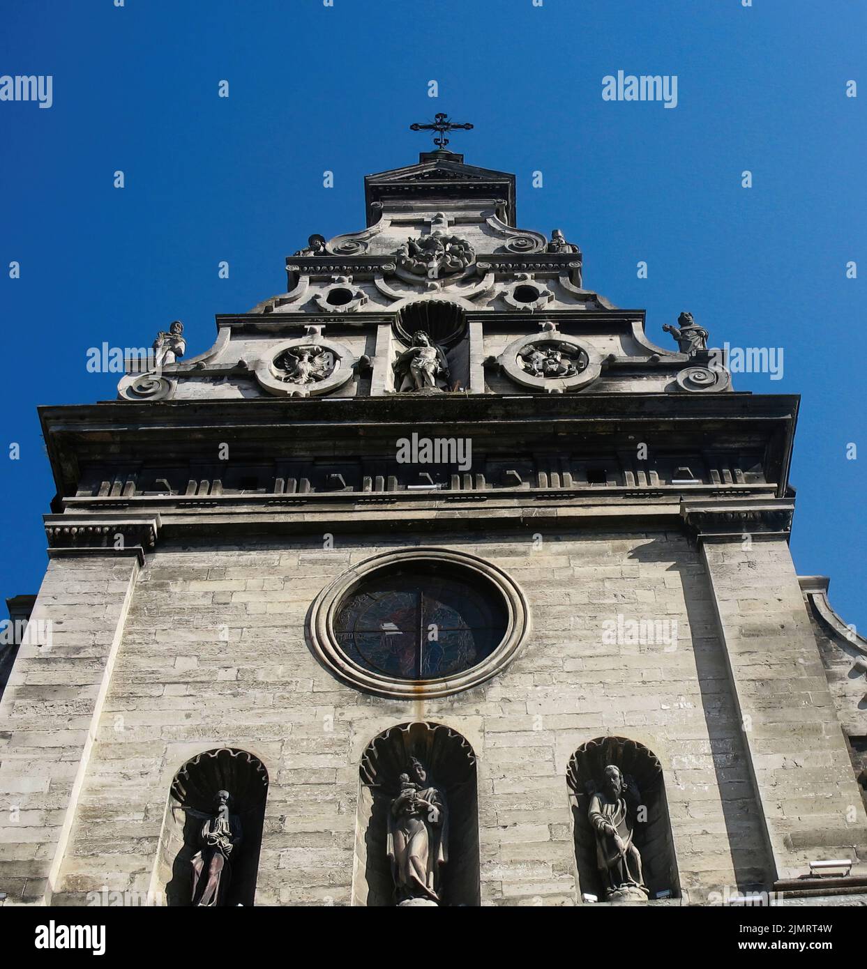 The pretty Ukrainian city of Lviv with its churches and palaces in the ...