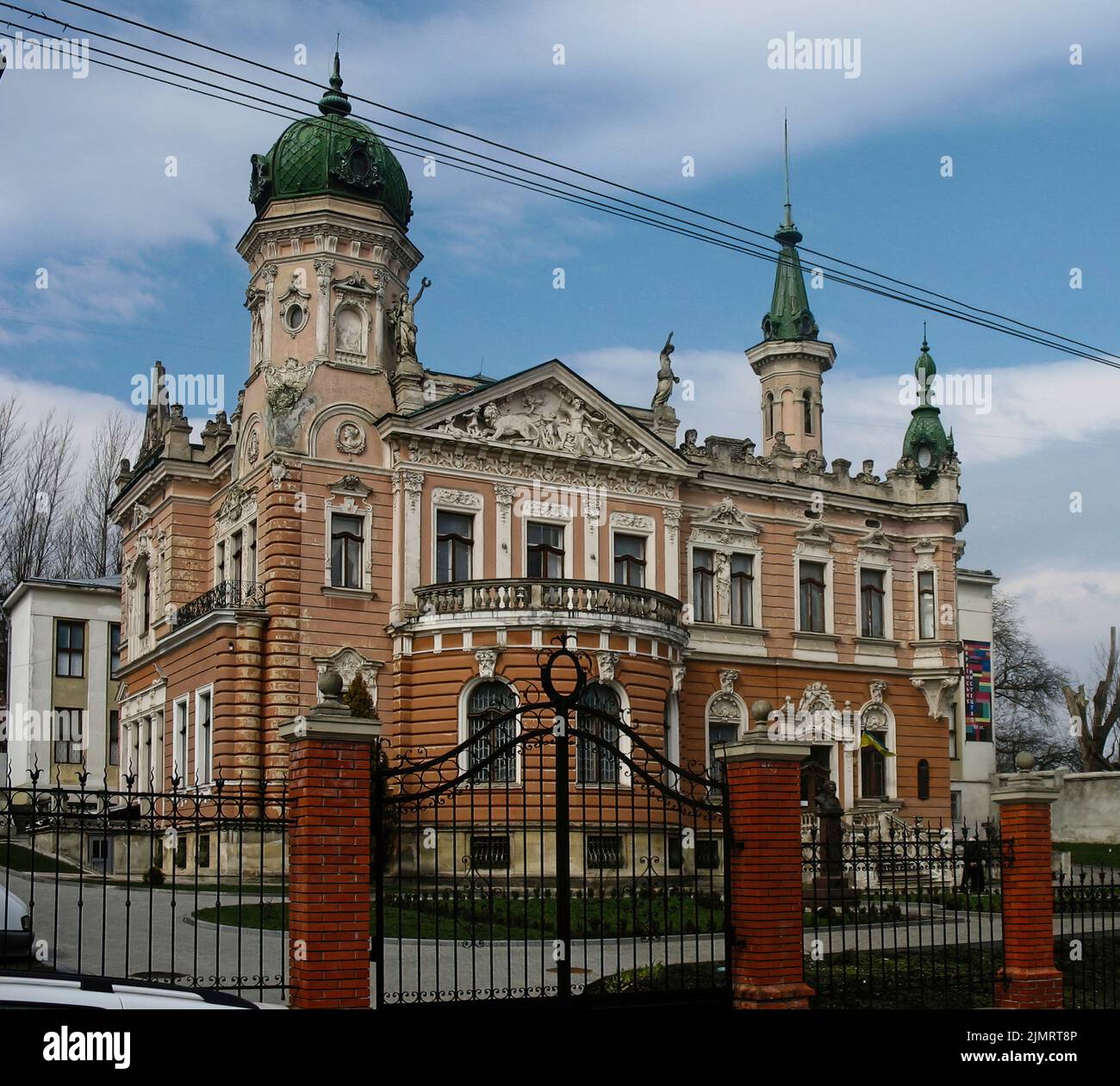 The pretty Ukrainian city of Lviv with its churches and palaces in the ...