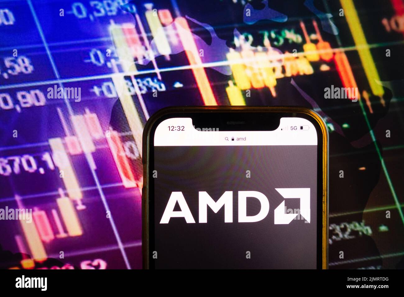 KONSKIE, POLAND - August 07, 2022: Smartphone displaying logo of ...