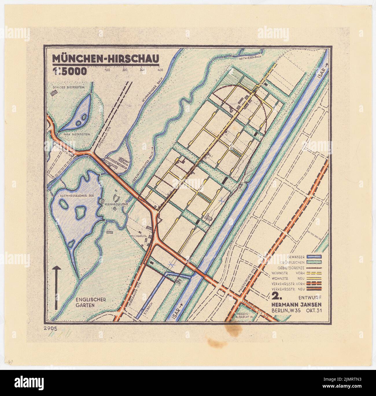 Jansen hermann 1931 building plan structural munich hirschau scale 1 hi ...