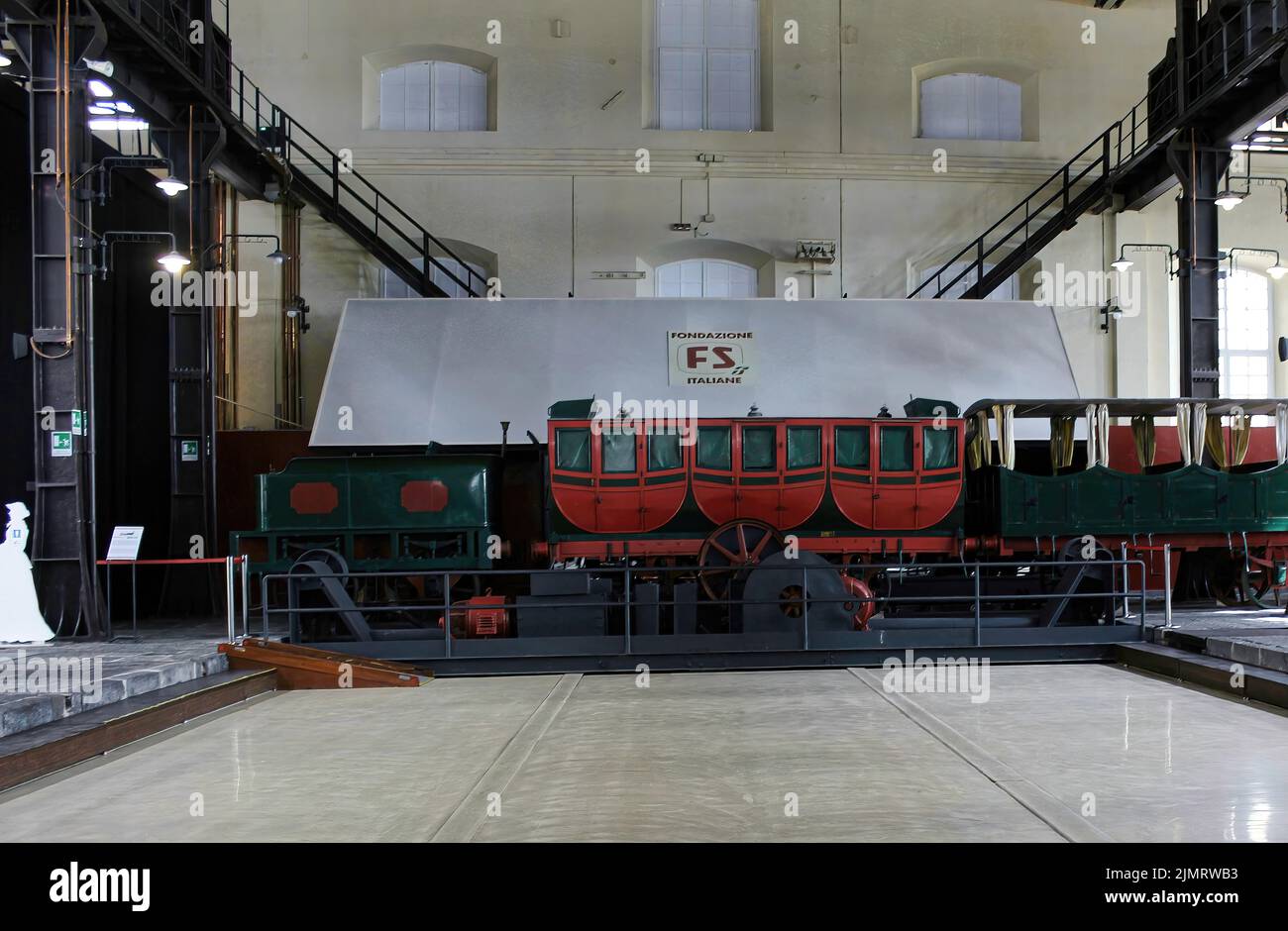 The National Railway Museum of Pietrarsa reconstructs the Italian ...