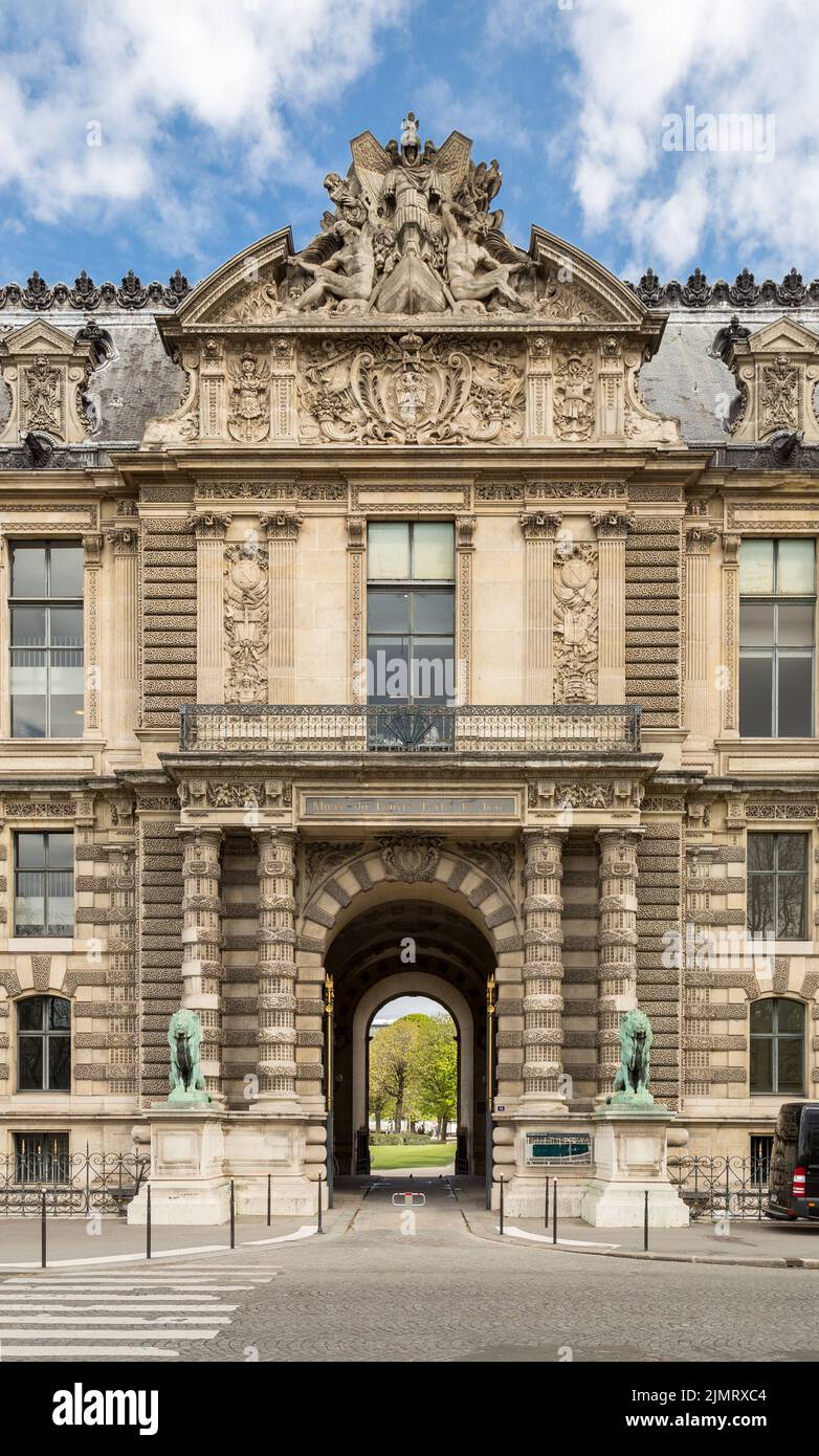 Paris, France - March 28, 2017: Paris - Architectural fragments of ...
