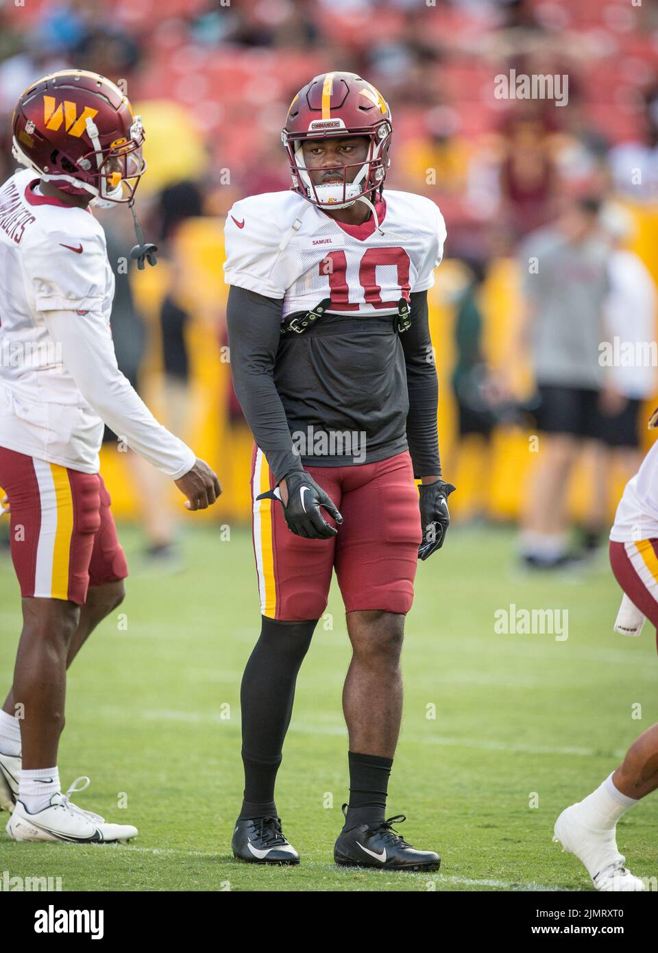 August 6, 2022: Washington Commanders wide receiver Curtis Samuel (10 ...