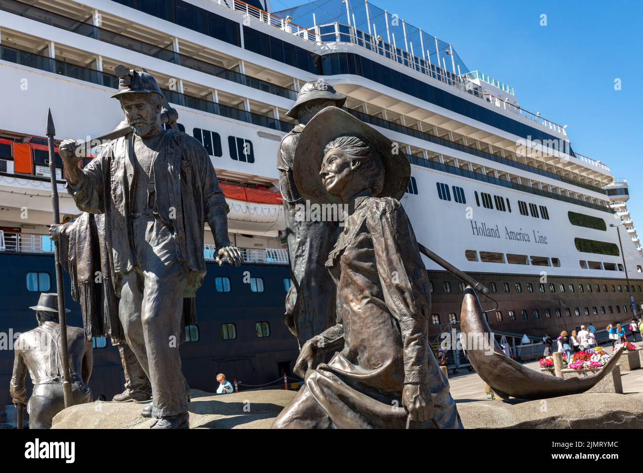 The Rock, a public sculpture and monument to the heritage of Ketchikan ...