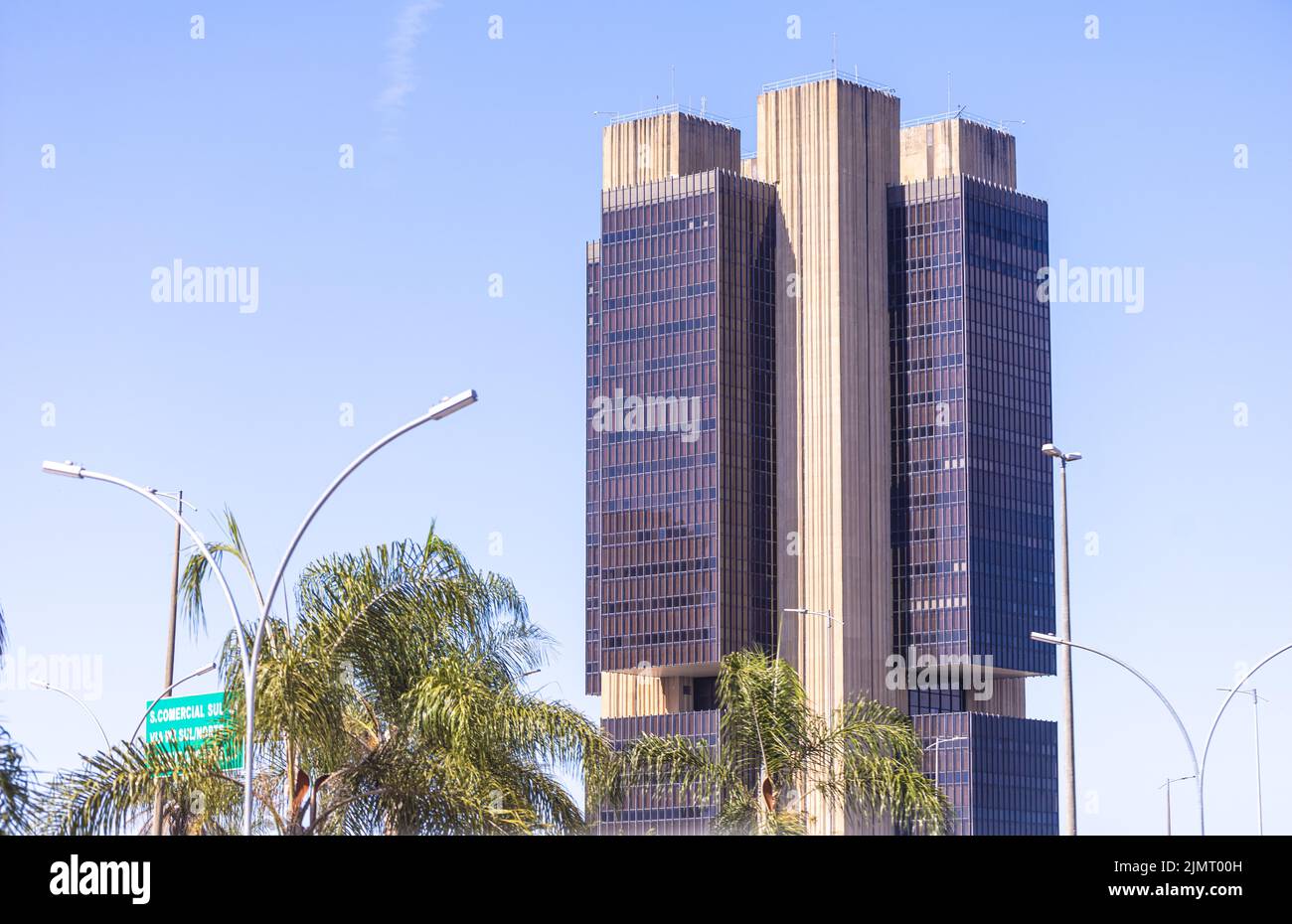 Building of the central bank of Brazil in the city of Brasilia ...
