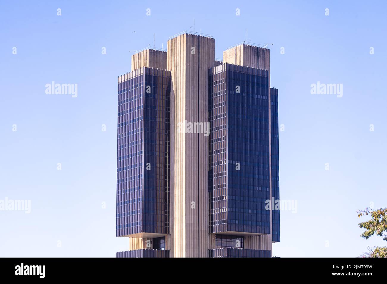 Building of the central bank of Brazil in the city of Brasilia ...