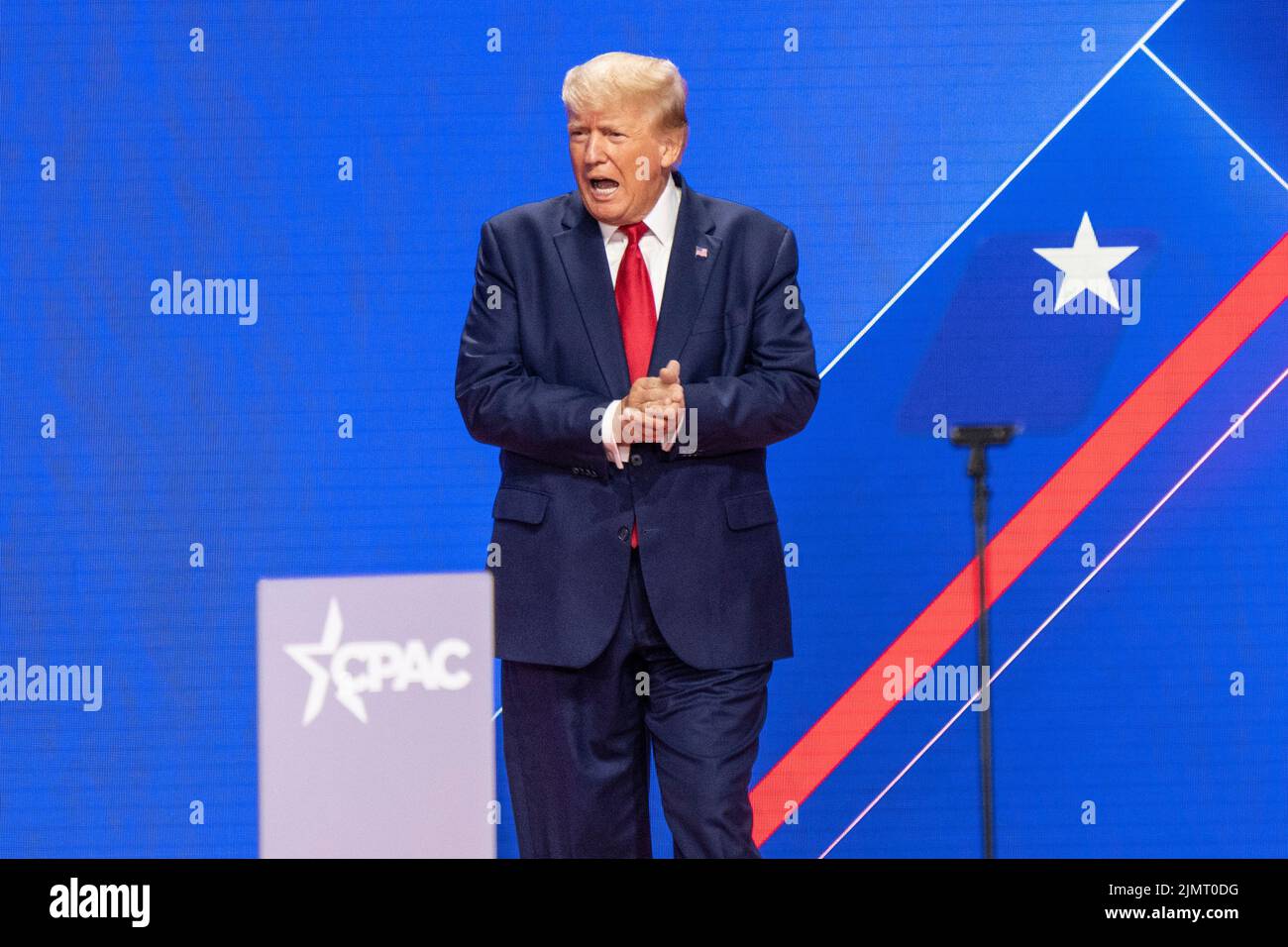 Dallas, TX - August 6, 2022: 45th President of the USA Donald J. Trump ...