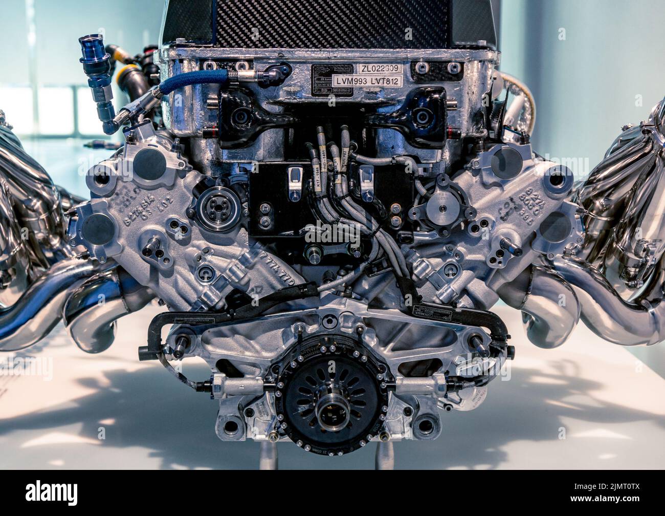 Munich, Germany - March 10, 2016: Car engine in BMW Museum Stock Photo ...