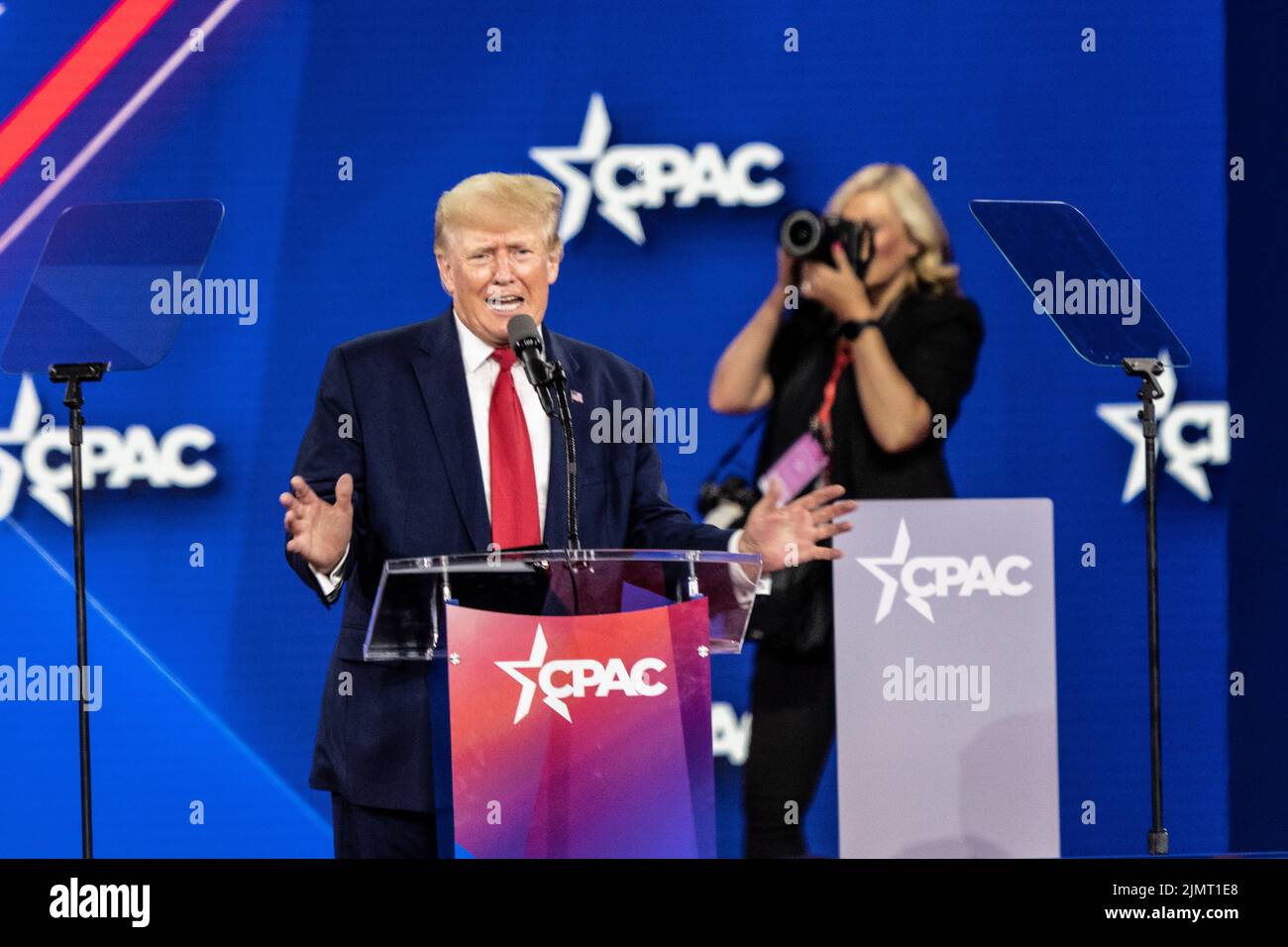 Dallas, TX - August 6, 2022: 45th President of the USA Donald J. Trump ...