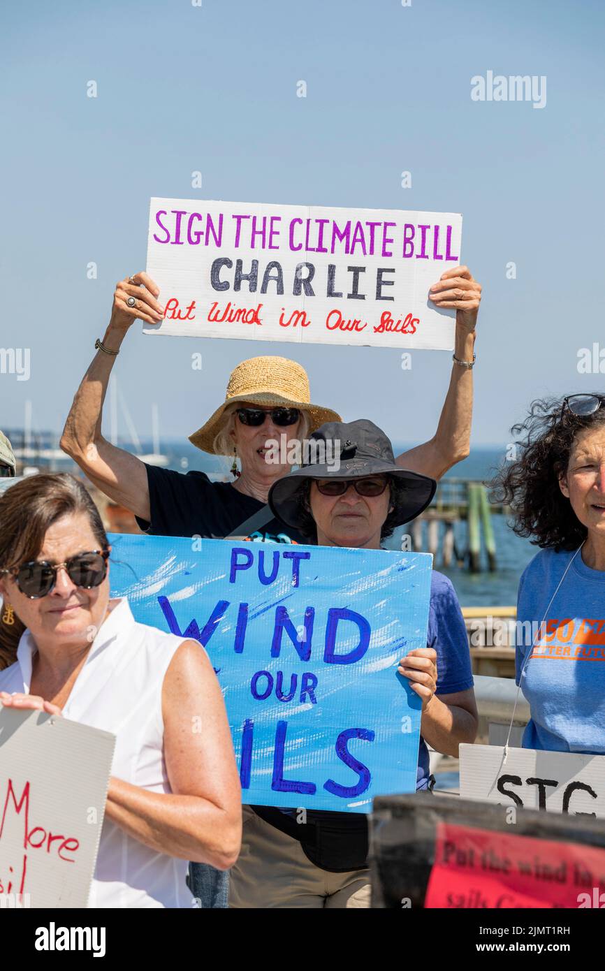 August 4, 2022. Salem, Massachusetts Environmental activists from ...
