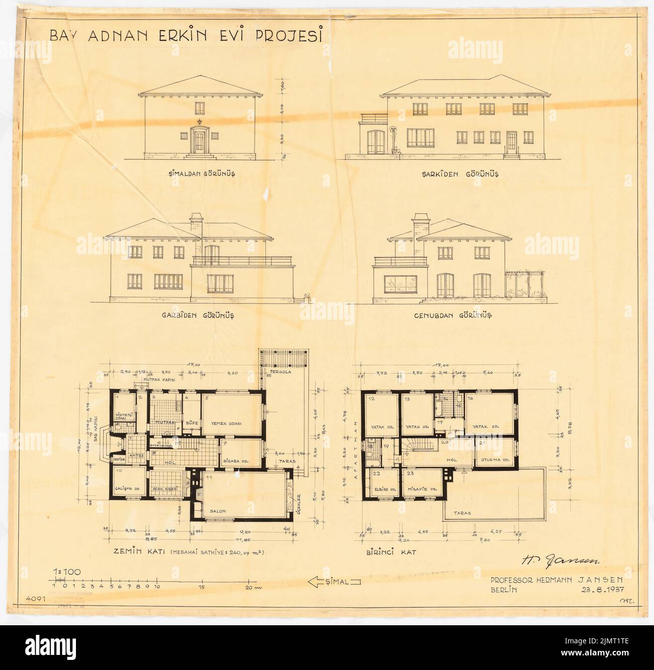 Jansen Hermann (1869-1945), Haus Bay Adnan Erkin, Ankara. (?) (23.08. ...