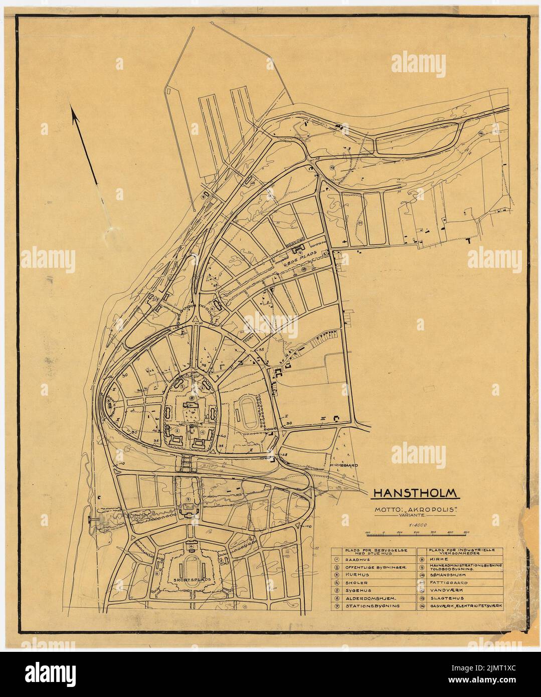 Jansen Hermann (1869-1945), Hanstholm development plan (without dat ...