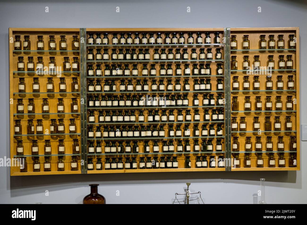 Paris, France, March 27 2017: Hall presentations perfume of the Museum ...