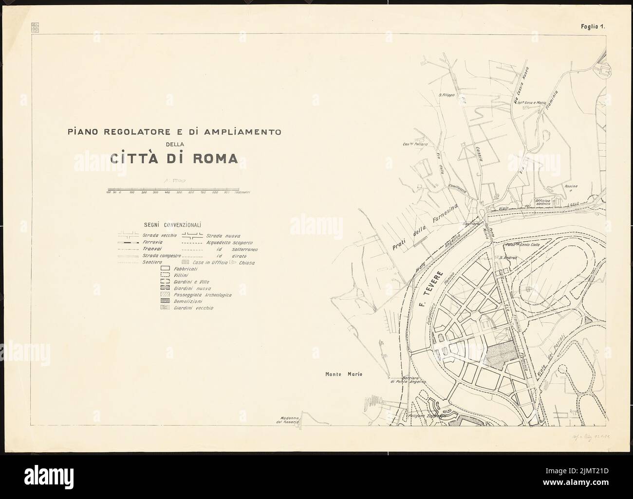 Unknown architect, Rome. The project belongs: Hermann Jansen ...