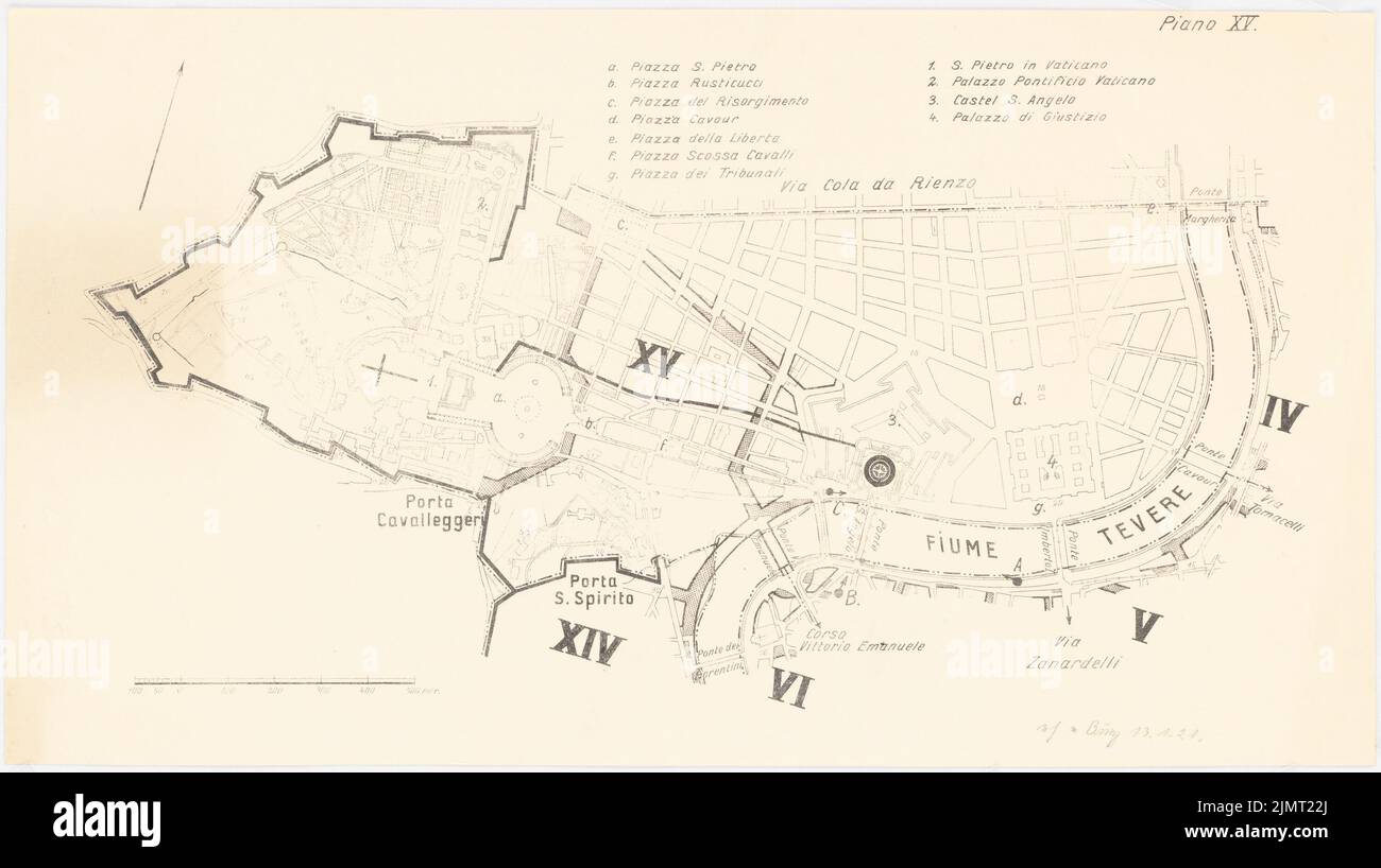 Unknown architect, Rome. The project belongs: Hermann Jansen ...