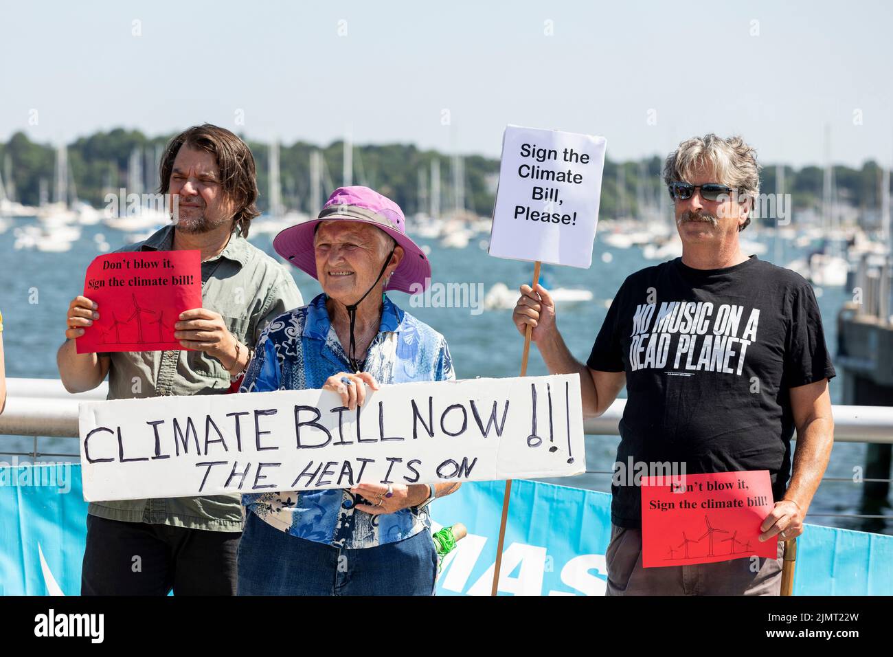 August 4, 2022. Salem, Massachusetts Environmental activists from ...