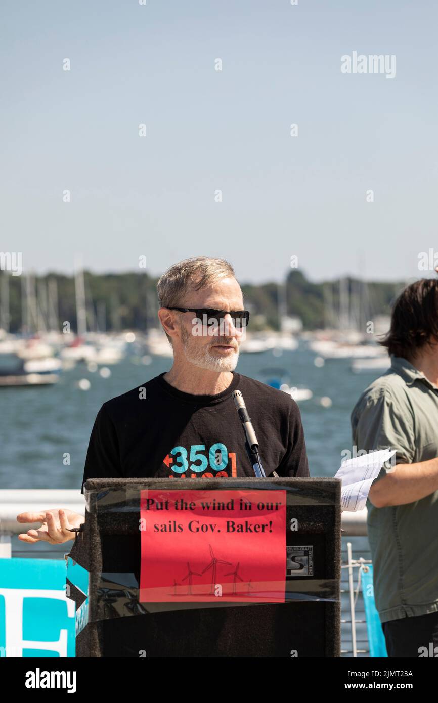 August 4, 2022. Salem, Massachusetts Environmental activists from ...