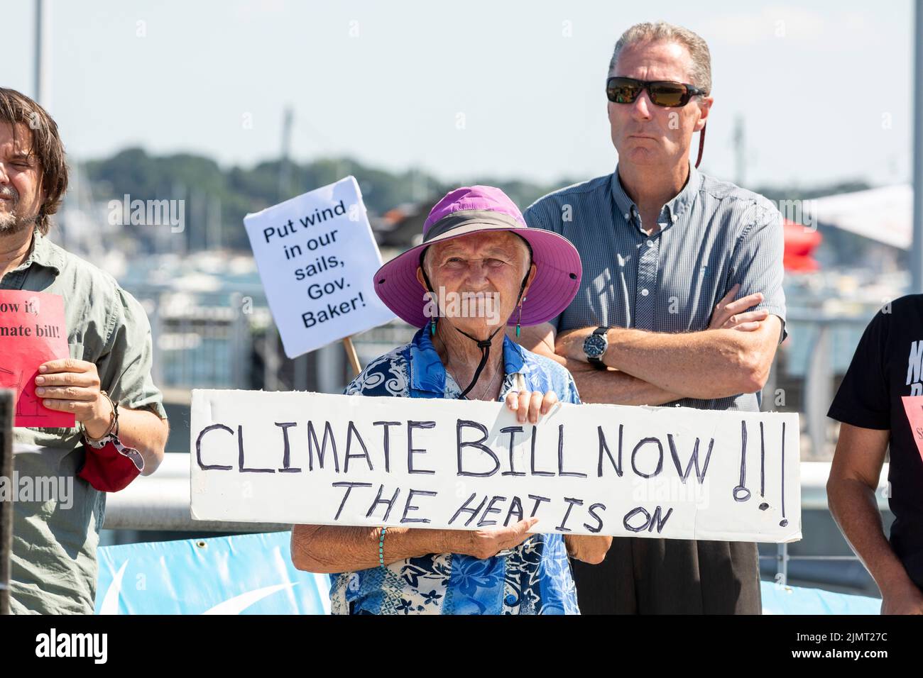 August 4, 2022. Salem, Massachusetts Environmental activists from ...