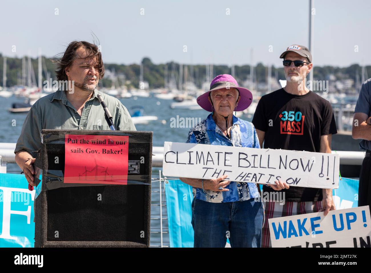 August 4, 2022. Salem, Massachusetts Environmental activists from ...