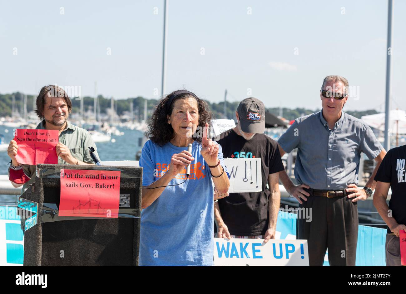 August 4, 2022. Salem, Massachusetts Environmental activists from ...
