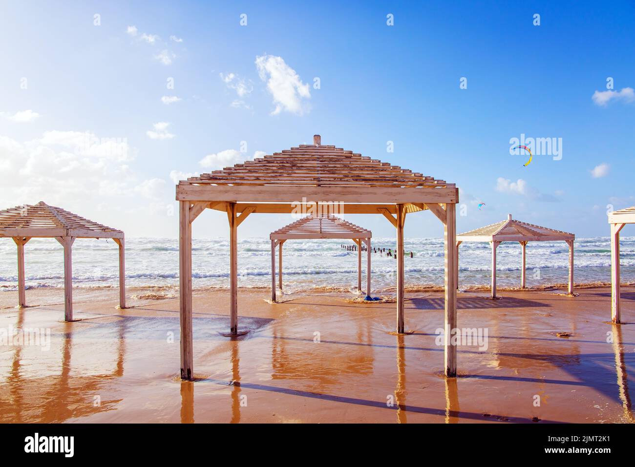 Winter sunset on Mediterranean coast Stock Photo - Alamy