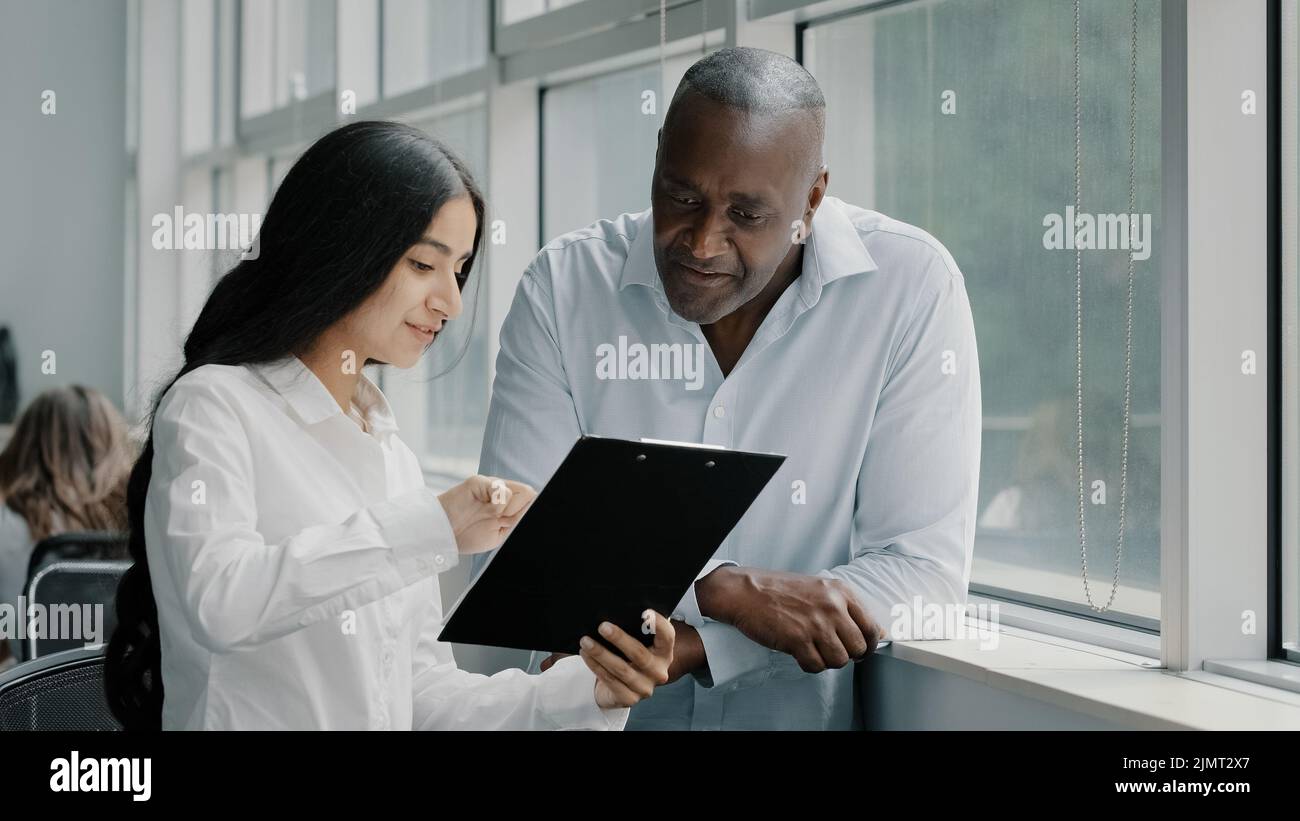 Diverse african and arabian colleagues multiracial people business ...