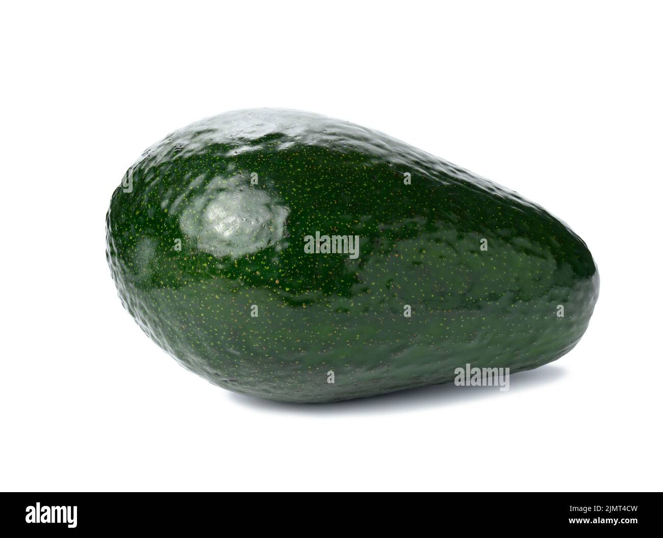 Whole green avocado fruit isolated on white background, tasty and ...