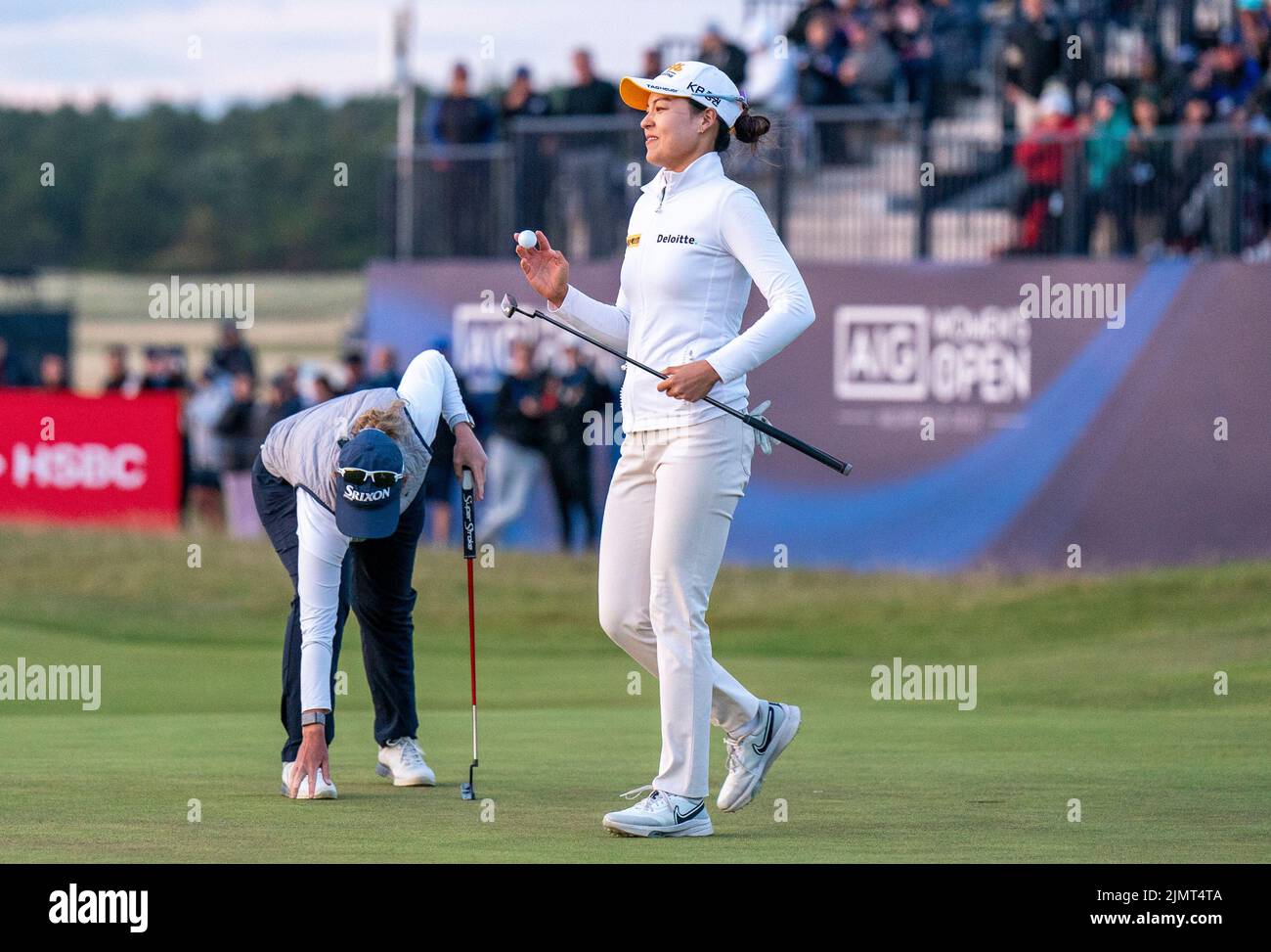 Korea’s In Gee Chun after her final putt during the play-off on the ...