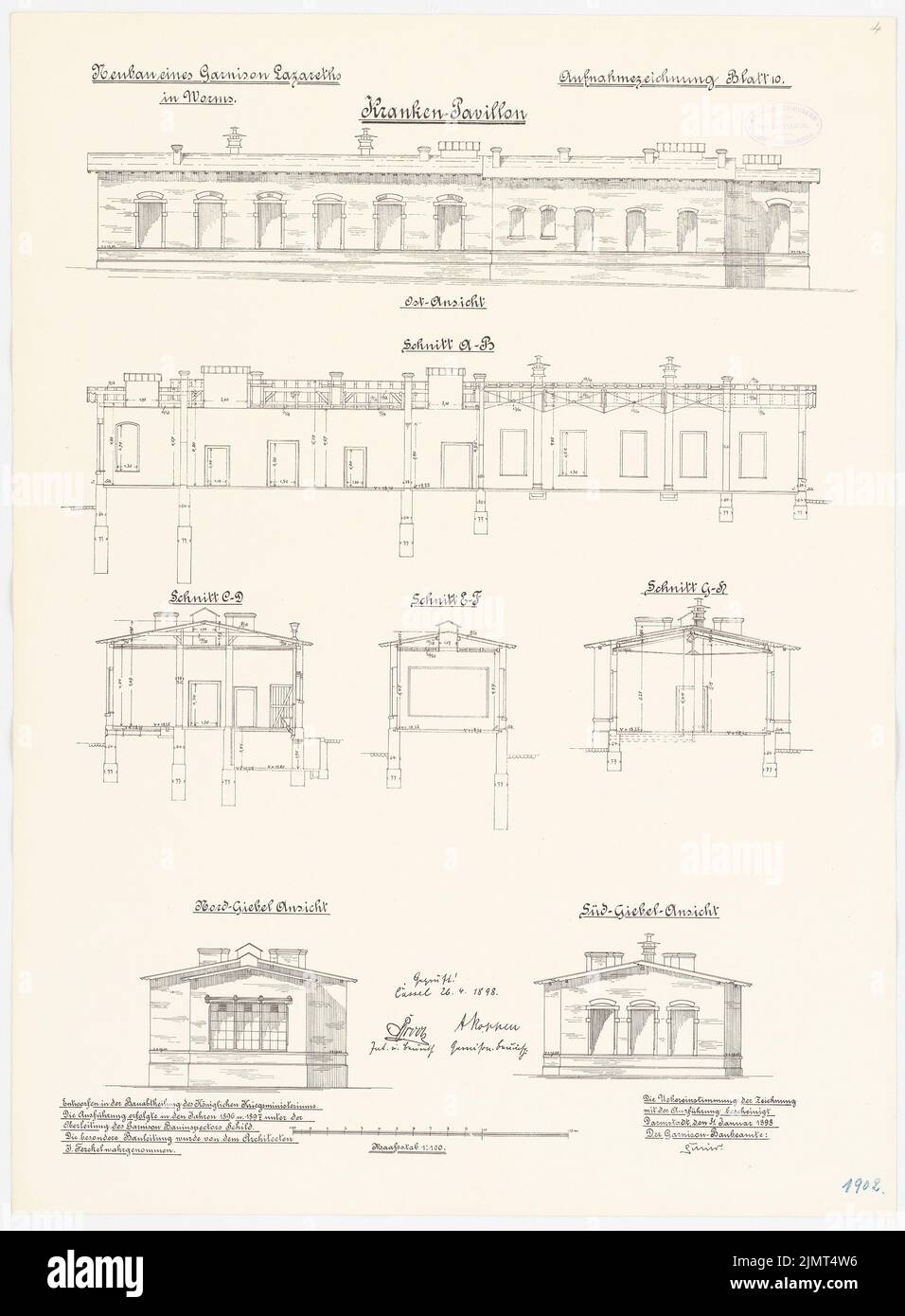 Unknown architect, garrison hospital in Worms (1896-1896): HILCH ...