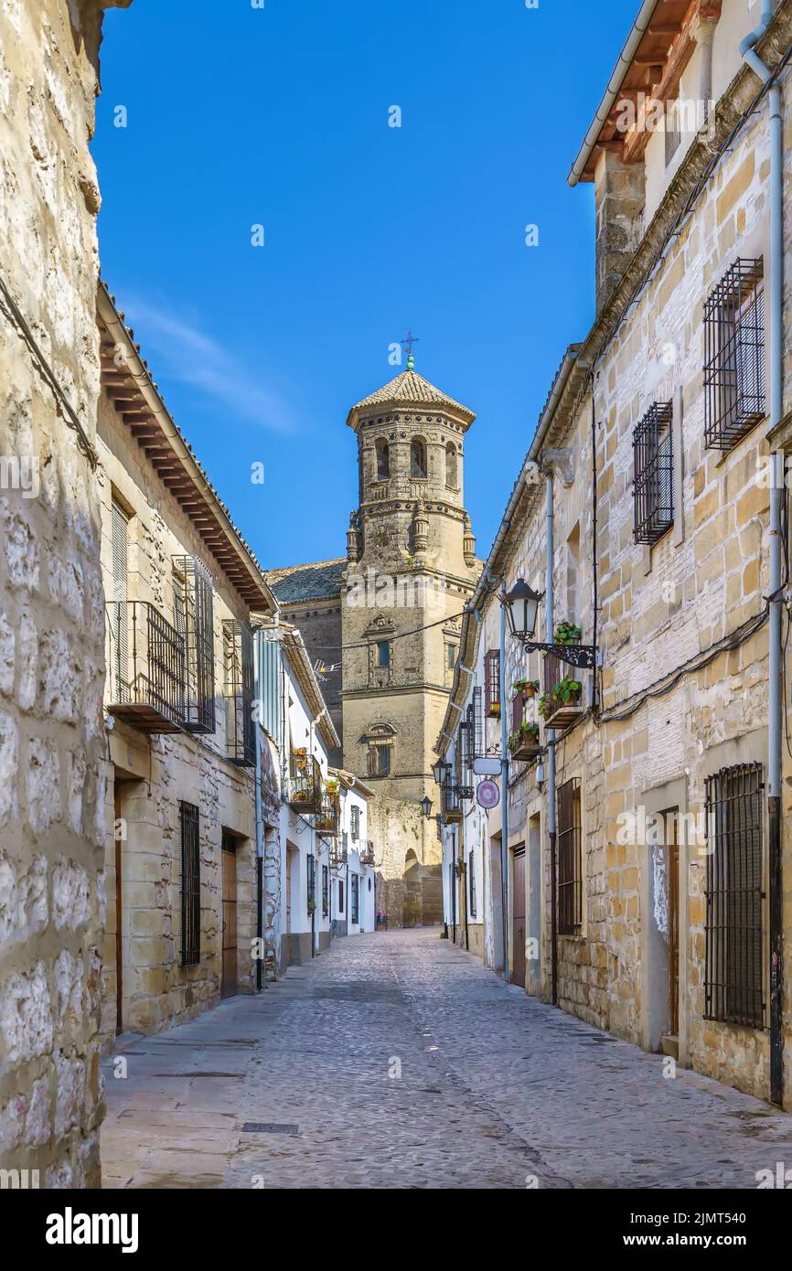 Street in Baeza, Spain Stock Photo - Alamy