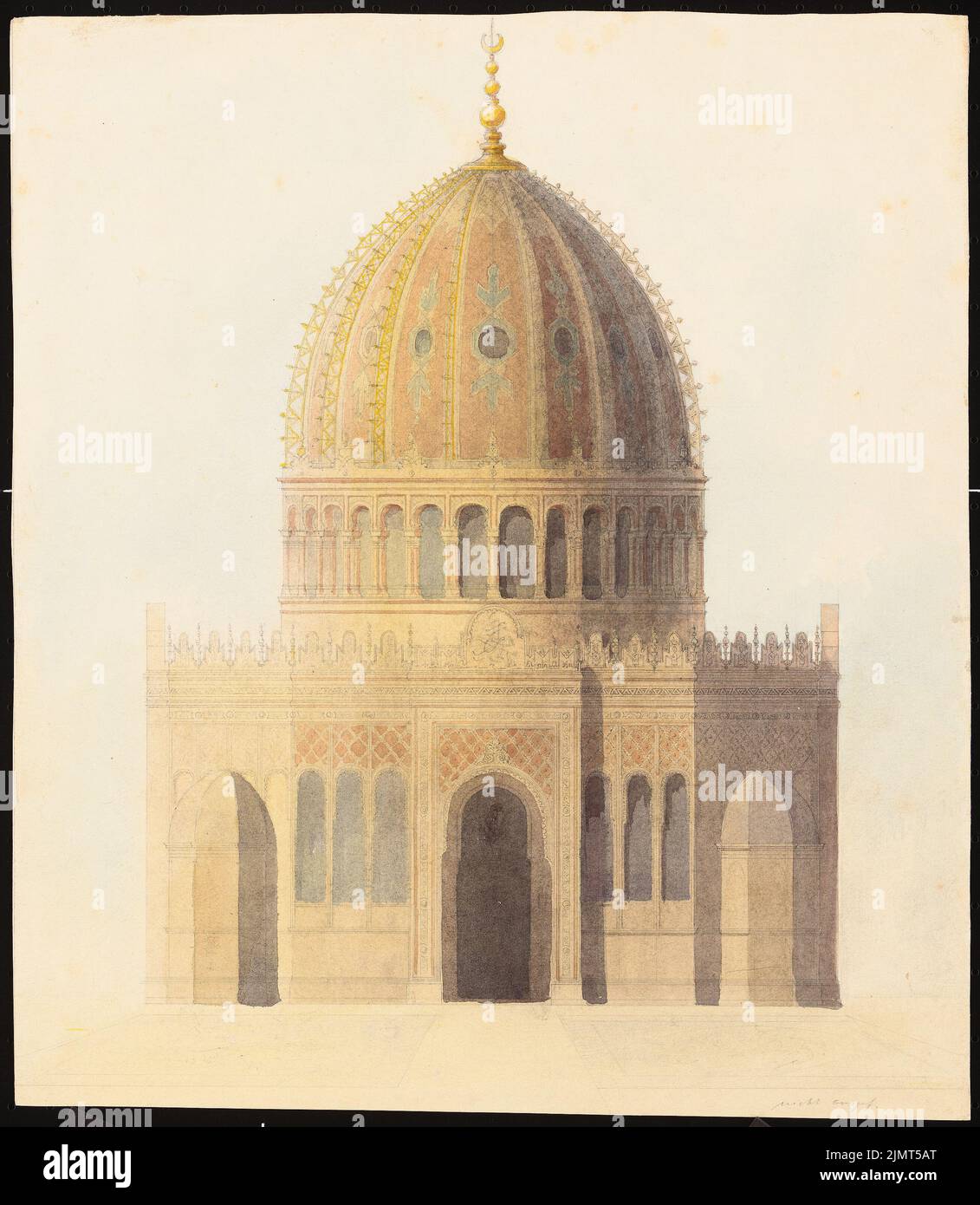 Diebitsch Carl von (1819-1869), pavilion draft, Berlin (without date ...