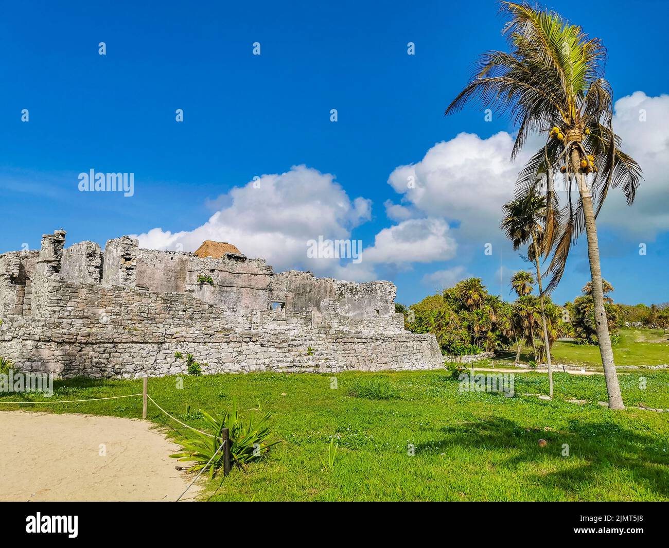 Ancient Tulum ruins Mayan site with temple ruins pyramids and artifacts ...