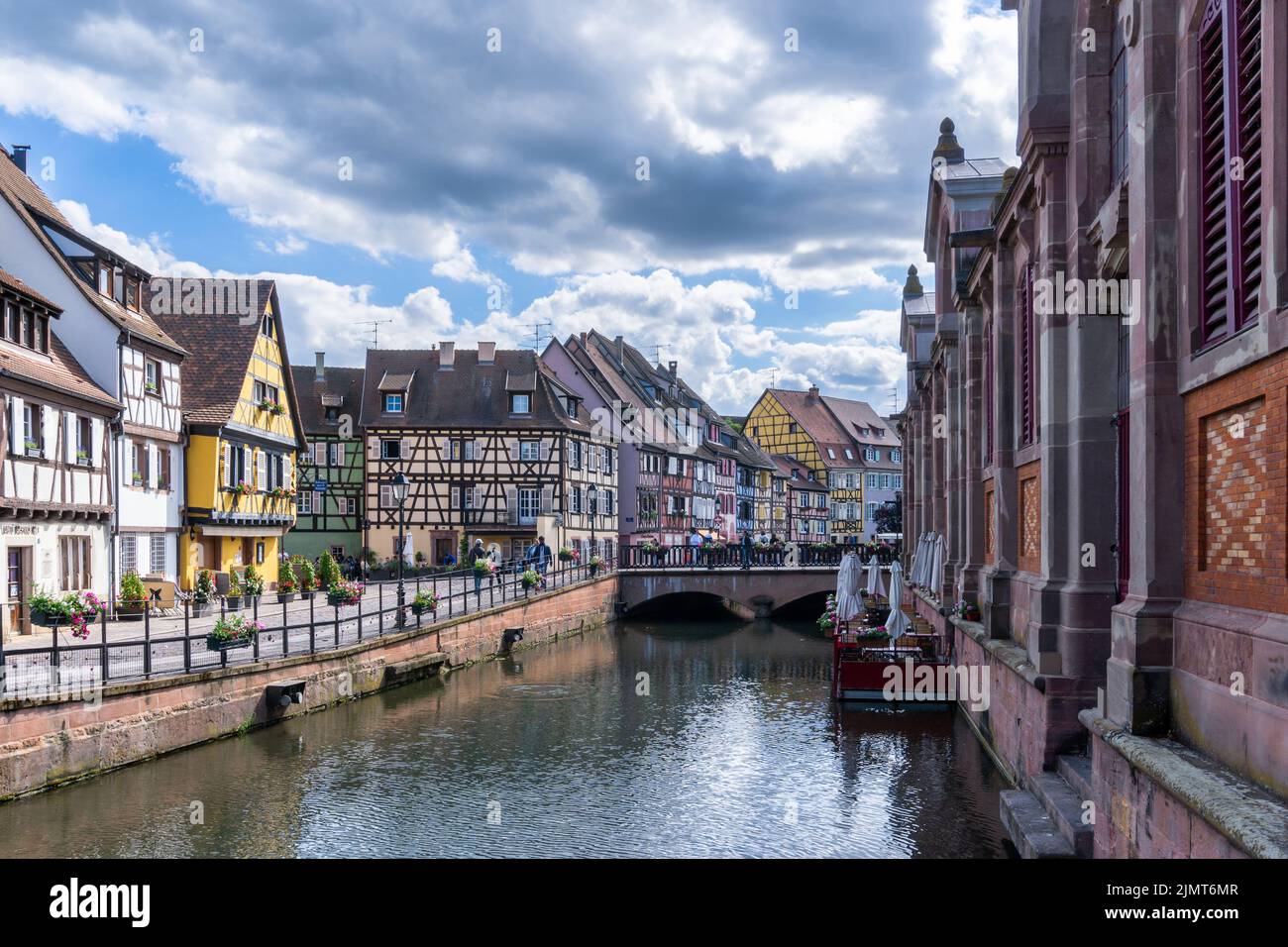 The Little Venice district in historic Colmar with its canals and ...