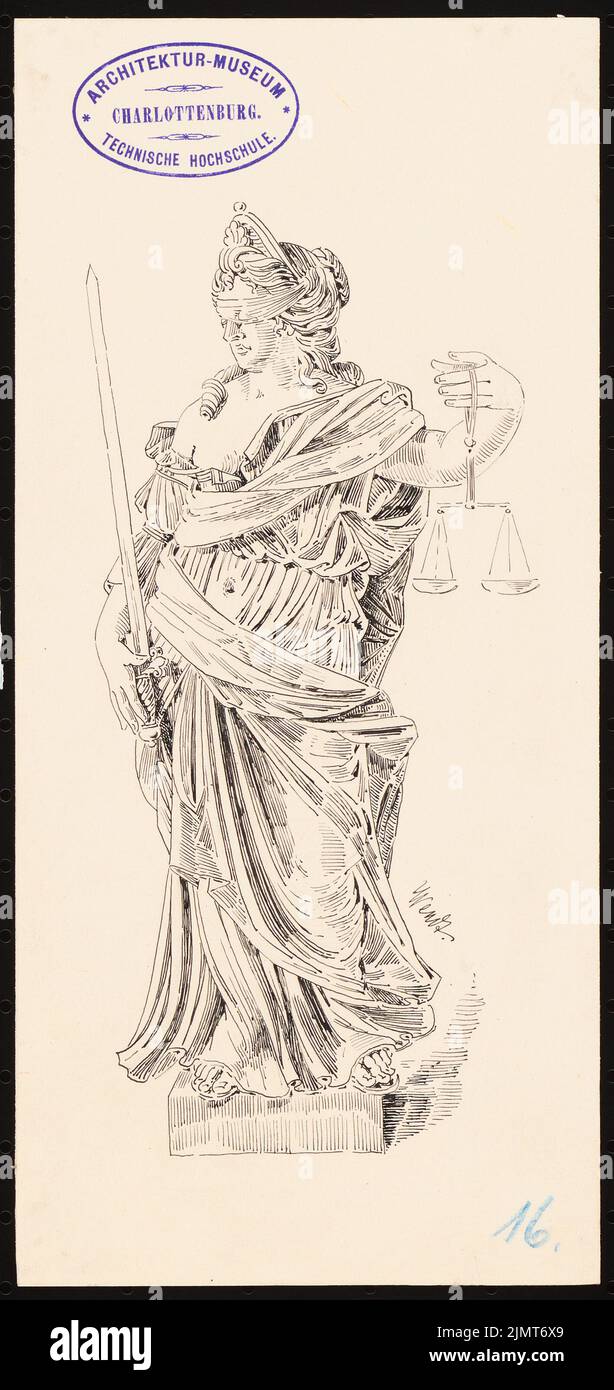 Wendt Ulrich, Statue "Justice" of a hereditary burial in the cathedral ...