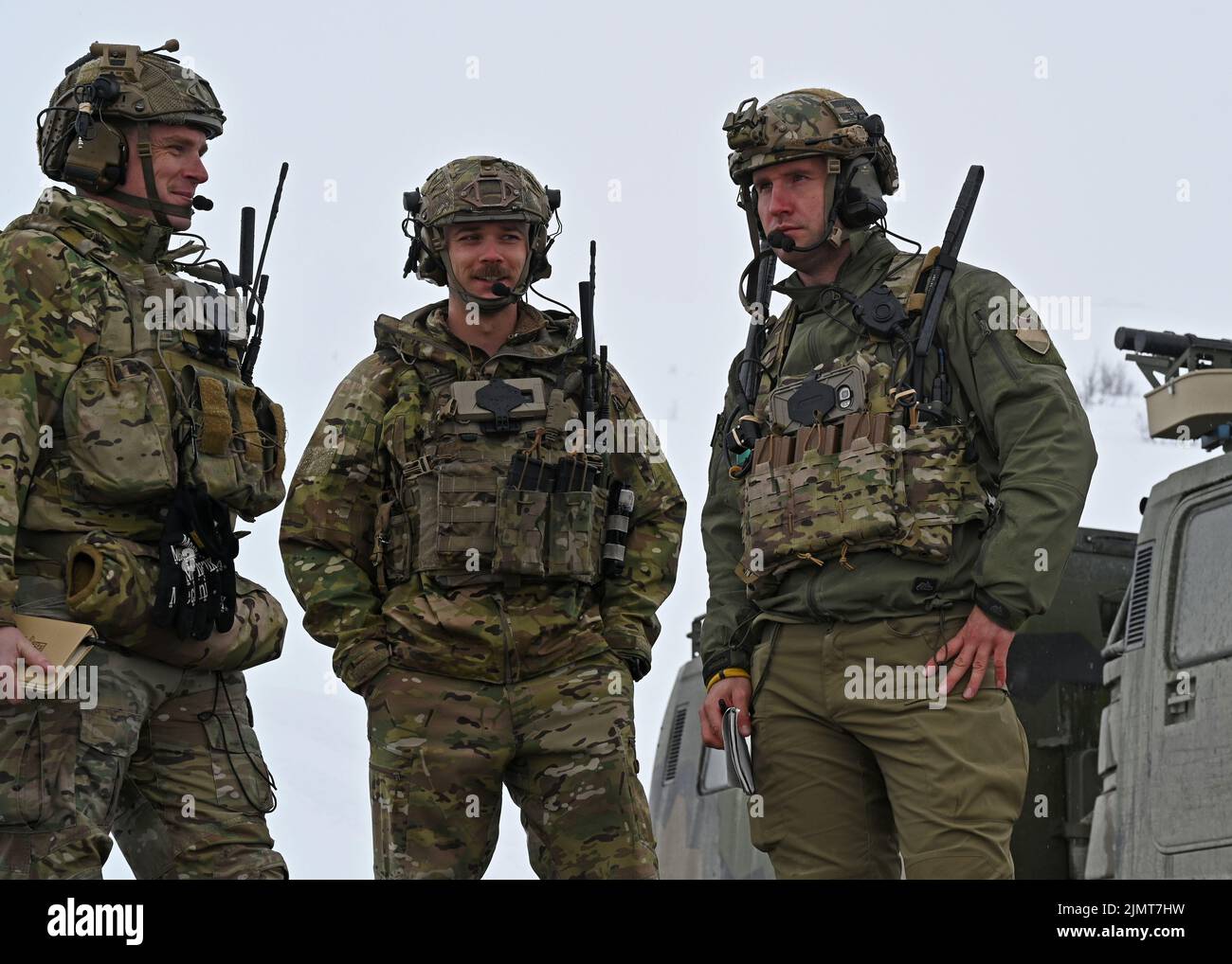 A Hungarian joint terminal attack controller (right) and U.S. Air Force ...