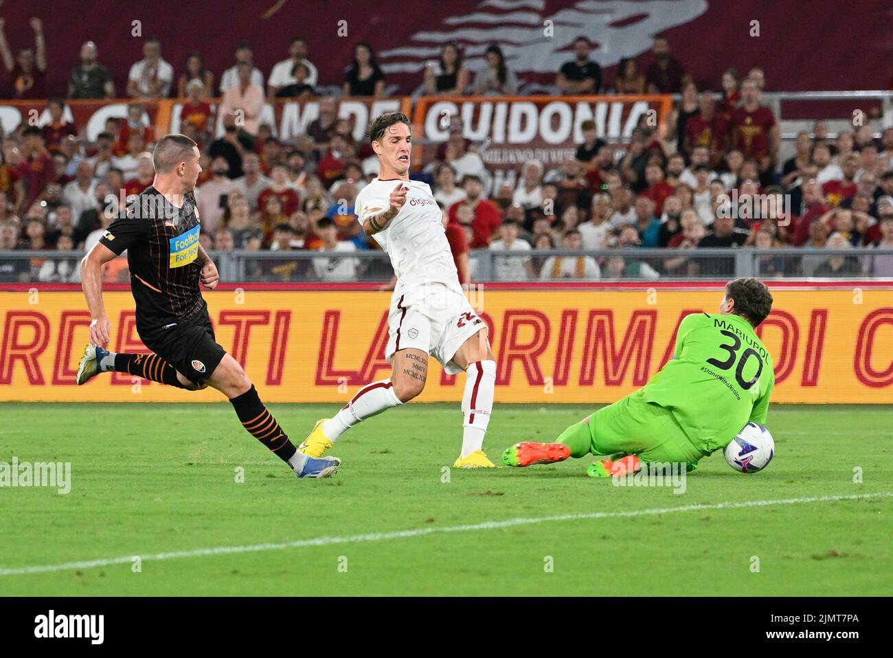Nicolo' Zaniolo (AS Roma) goal 4-0 during the Pre-Season Friendly 2022/ ... Nicolo' Zaniolo (AS Roma) goal 4-0 during the Pre-Season Friendly 2022/ ...