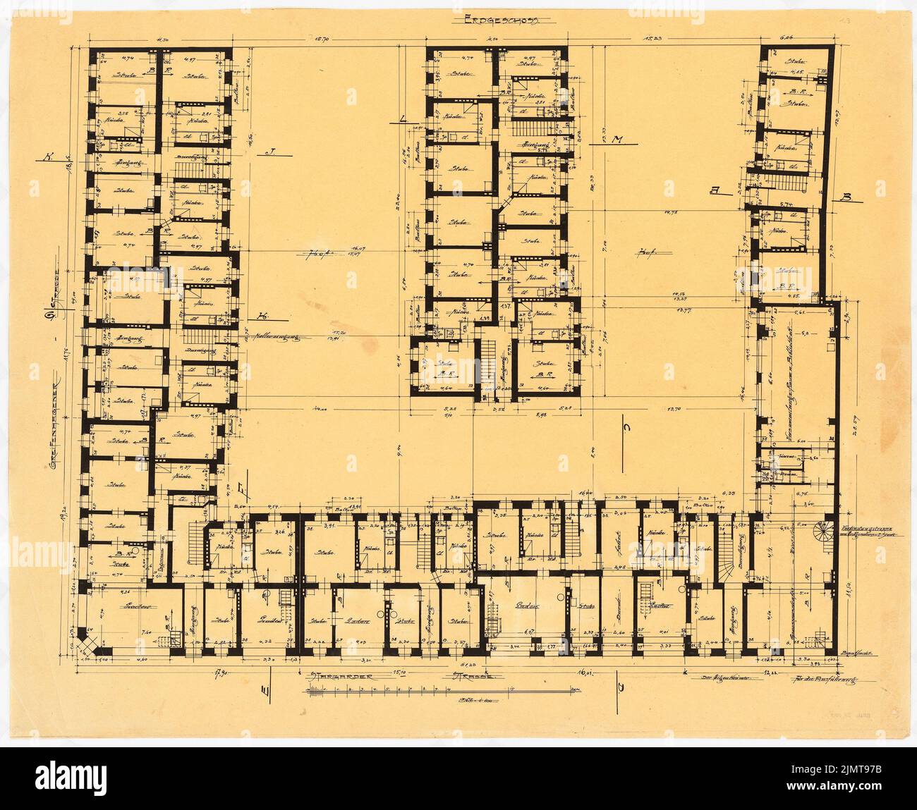 Messel Alfred (1853-1909), workers' homes in Berlin-Prenzlauer Berg ...
