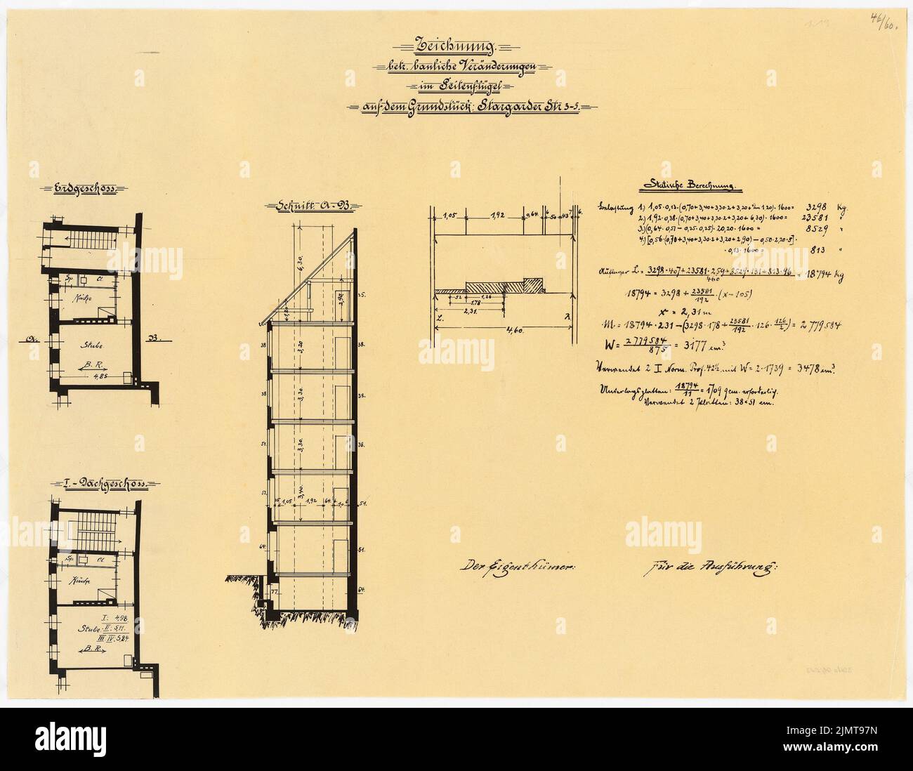 Messel Alfred (1853-1909), workers' homes in Berlin-Prenzlauer Berg ...