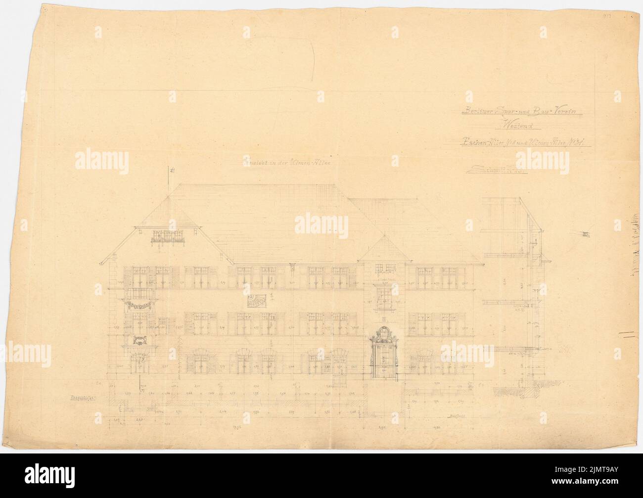 Messel Alfred (1853-1909), workers' house in Berlin-Westend (1896 ...