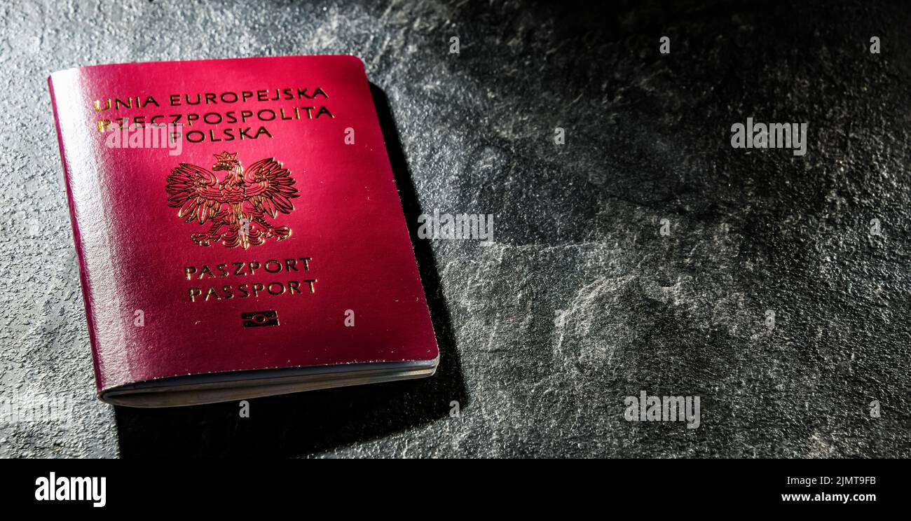 Composition with Polish passport. European Union personal ...
